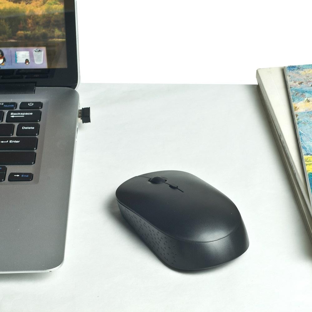 YUMQUA Wireless Mouse for Laptop, Slim 2.4G Optical Silent Computer Mo